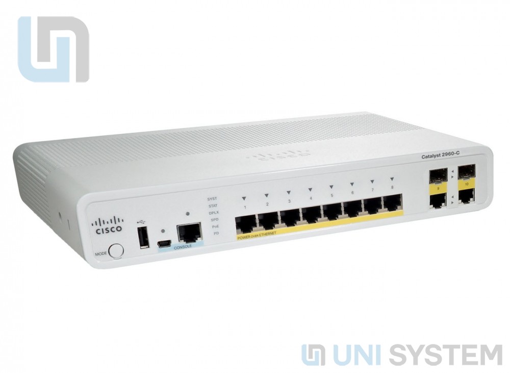Cisco Catalyst 2960-CX WS-C2960CX-8TC-L Compact Switch