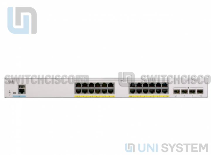 Cisco C1000-24FP-4X-L 24x 10/100/1000 Ethernet PoE+ 370W, 4x 10G SFP+