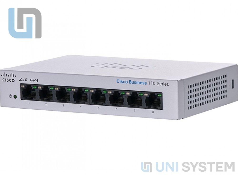 CBS110-8PP-D-EU Cisco Business 110 Series Unmanaged Switches 8 port PoE