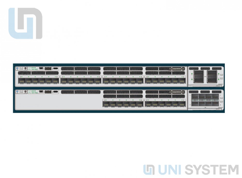 Cisco C9300X-24Y-E, 24-port 25G/10G/1G SFP28 with modular uplinks